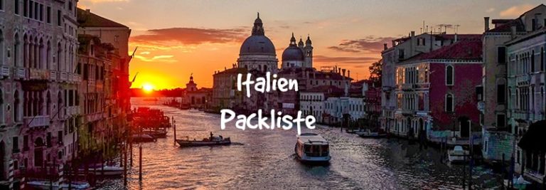 Packliste Italien zum Ausdrucken und Abhaken